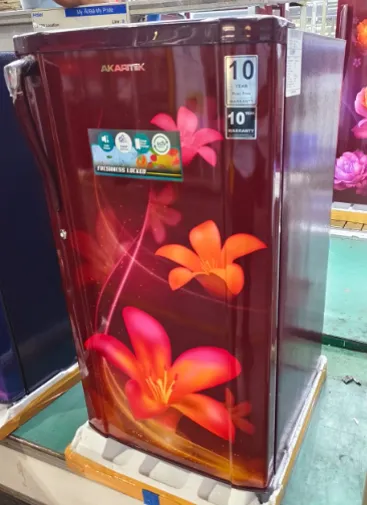Akaritek 200 Litre Single Door Red Floral Refrigerator AK-RS200RE - Big ...