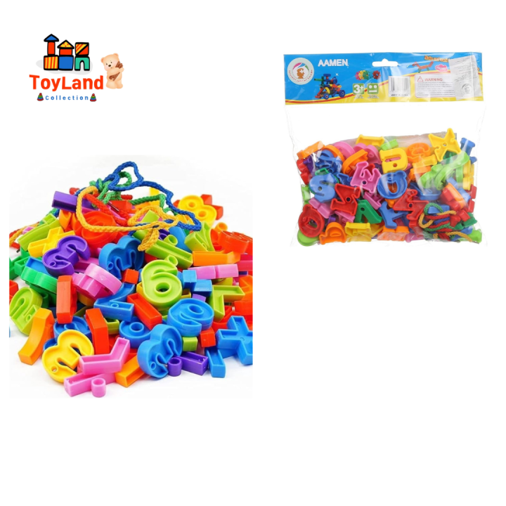 Toyland Alphabet Beads Toys Threading Manipulative Lacing Toys | Daraz ...