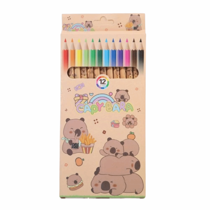 High Quality 12 Colors Capybara Colored Pencils Sketching Drawing ...