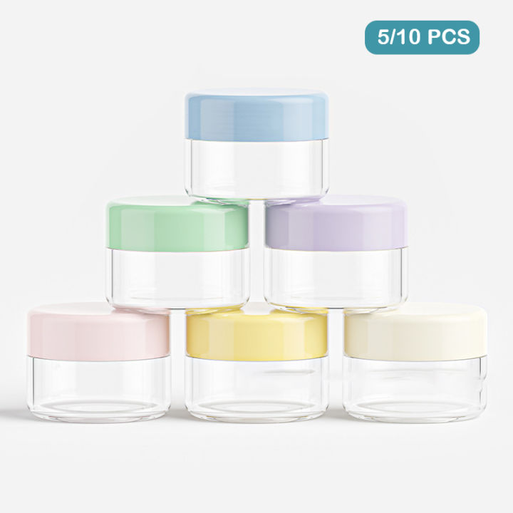 5/10PCS 5g Make Up Jar Cosmetic Sample Empty Container Small Refillable ...