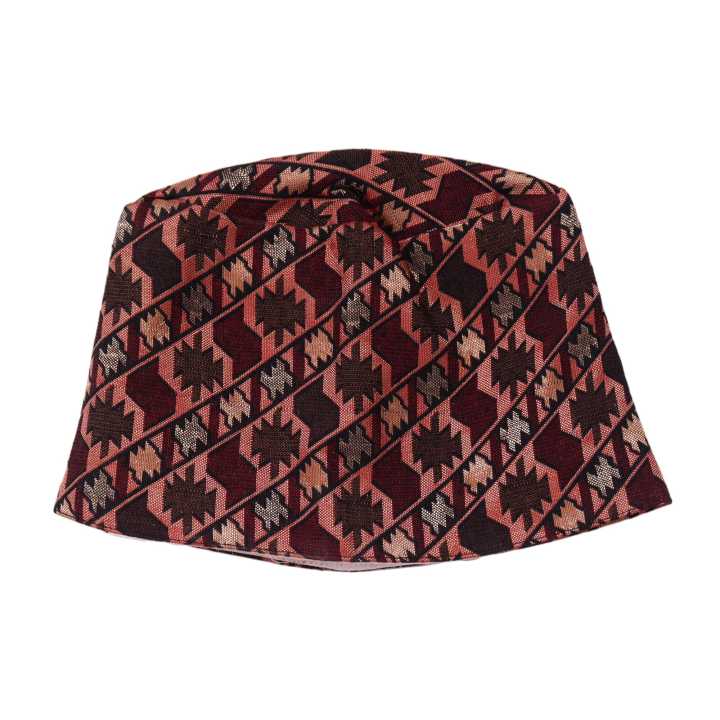 Black And Maroon Color Nepali Dhaka Topi For Men. | Daraz.com.np