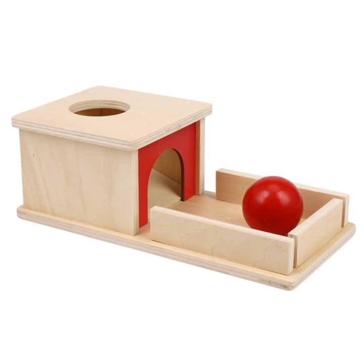 Professional Wood Educational Toy Object Permanence Box with Tray ...