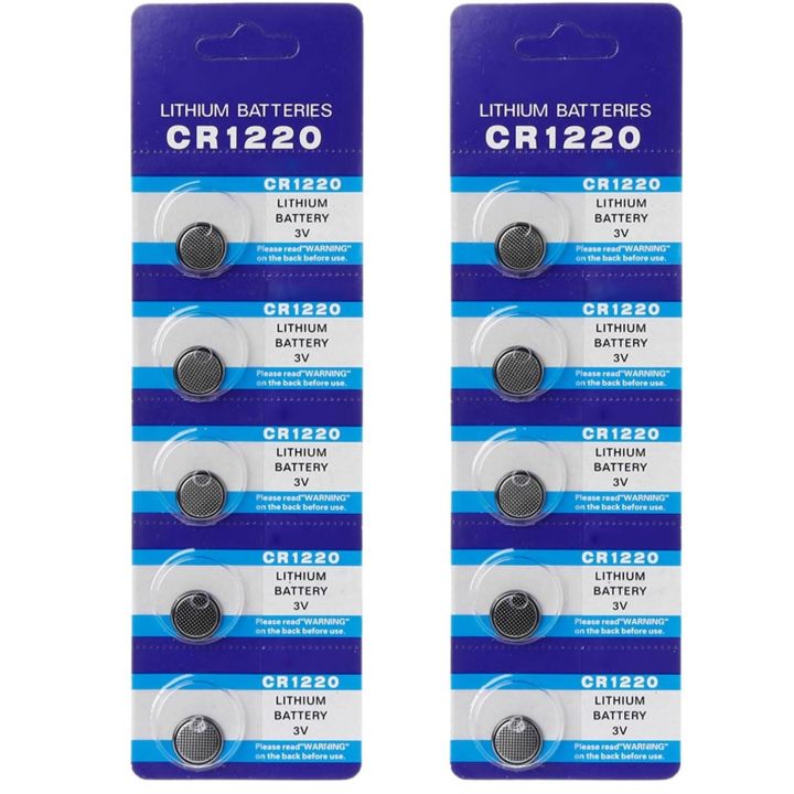 CR1220 3V Cell Battery Watch Button CR1220 Batteries CR 1220 (10 pcs) By Best Supplier | Daraz ...