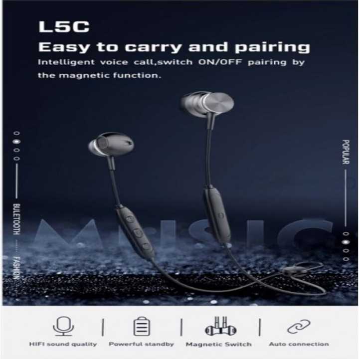 Langsdom L5C Bluetooth Sports 8D Headset Stereo Neckband Magnetic ...