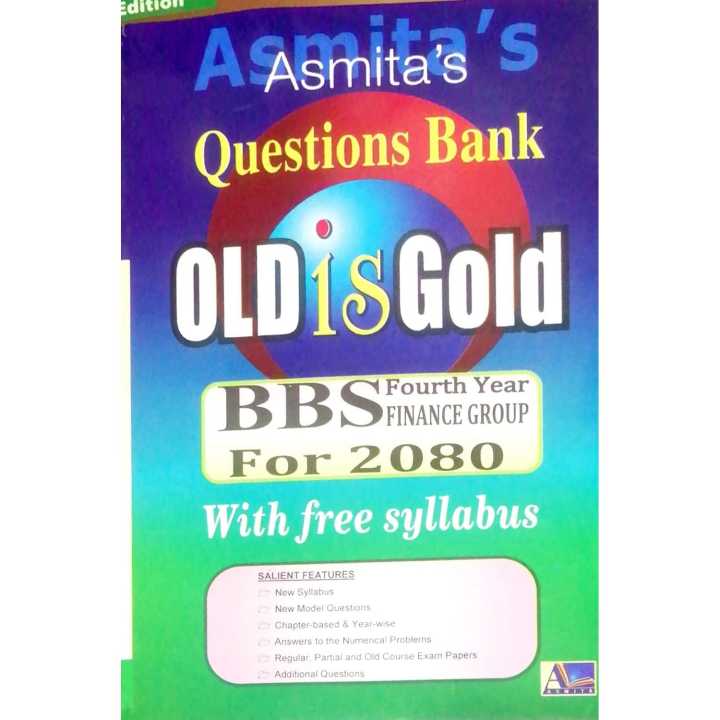 Asmita's Question Bank Old Is Gold For Bbs 4th Year | Daraz.com.np