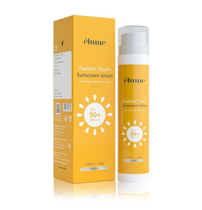 Elume Feather Touch Sunscreen Lotion SPF 50+ PA++++ 50ml | Daraz.com.np