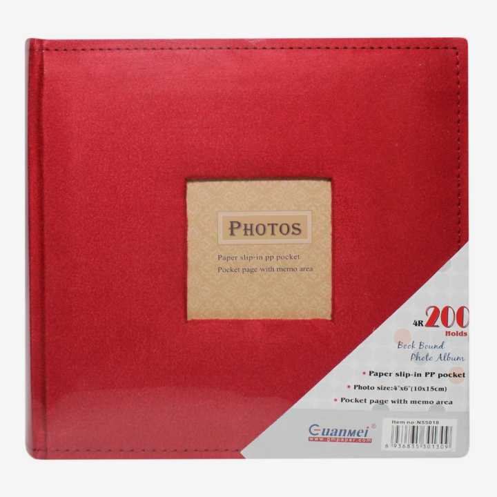 Red Photo Album 200 Holds | Daraz.com.np
