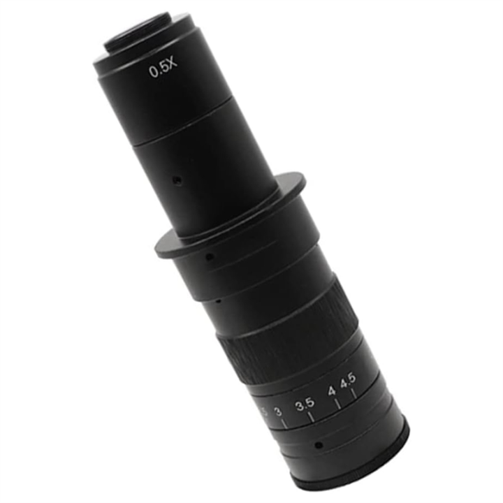 Lab Microscope Accessories Adjustable Magnification C Mount Lens 180X ...