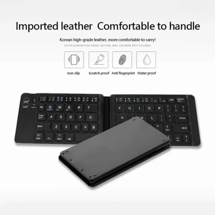 Mobile Phone Keyboard Slient Wireless Folding Keyboard Rechargeable ...
