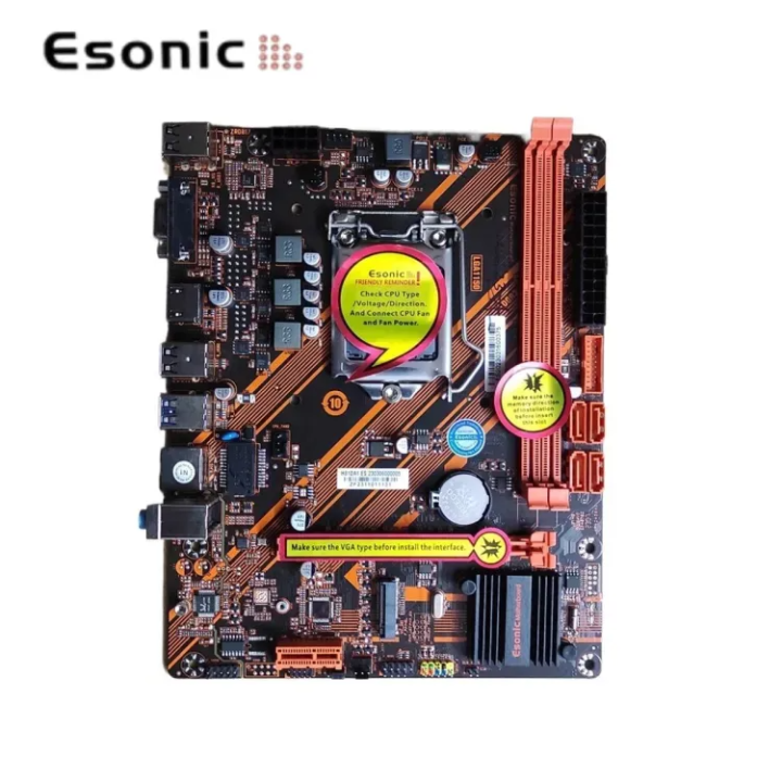 ESONIC H81 Motherboard with M.2 NVMe SSD Slot , Supports 4th Gen Processor | Daraz.com.np