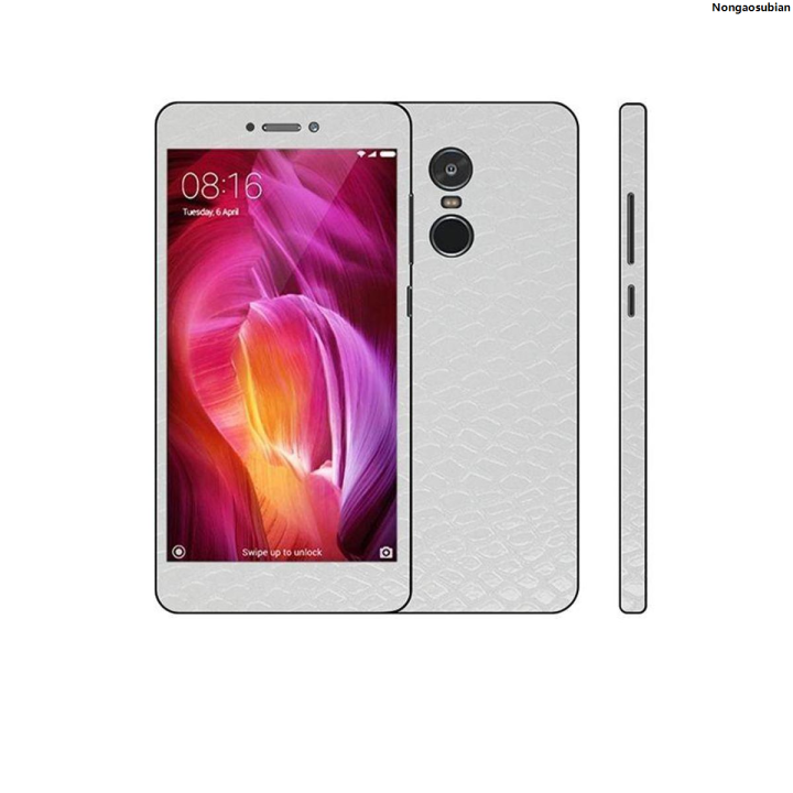NongaosubianLuxury New goods Xiaomi Redmi Note 4 White Snake Leather ...