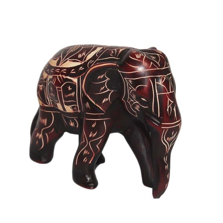 Maroon/White Color Elephant Statue | Daraz.com.np