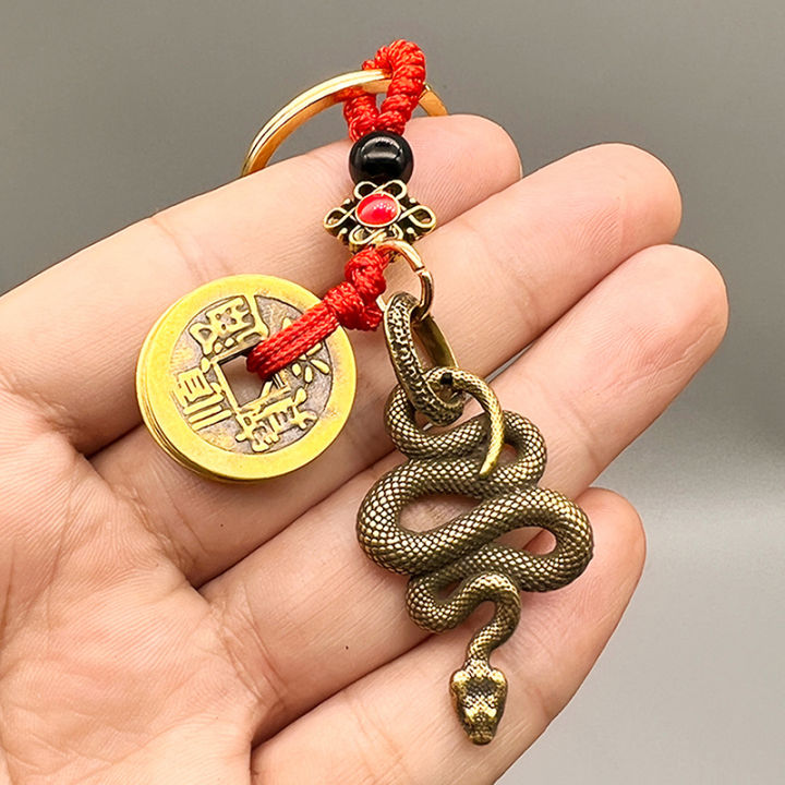2025 Year Of Chinese Zodiac Snake Lucky Pendant Keychain Creative ...