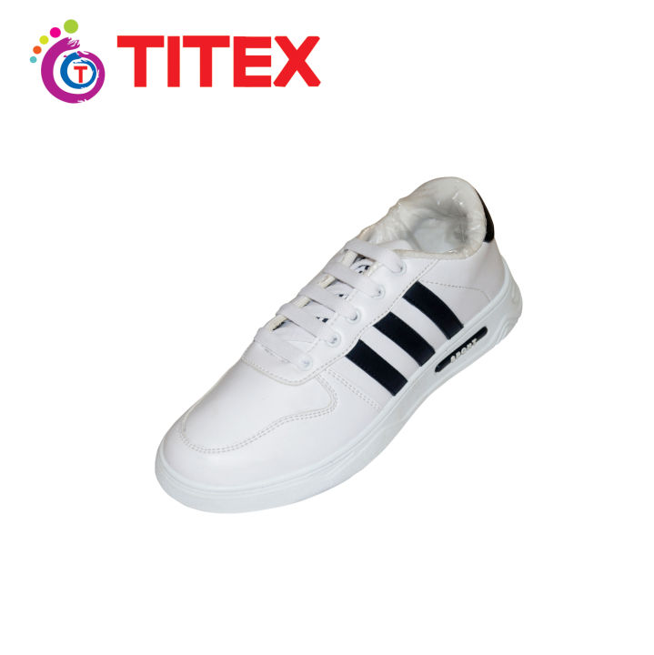 Titex White Color Fashionable Lace Up Sneakers For Men - 6001 | Daraz ...