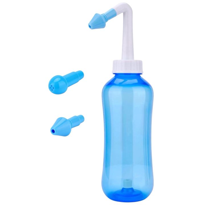 HAPPY Nasal Wash Neti Nose 500 ml Bottle Pot Sinus Rinse Pressure ...