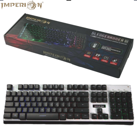 Imperion SledgeHammer 10 Semi Mechanical 104 Key Gaming Keyboard 19 ...