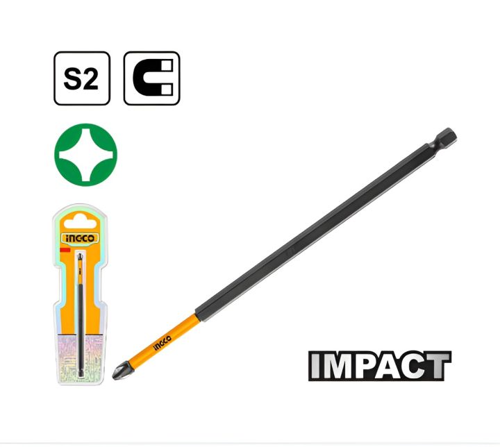 INGCO 150mm PH2 Impact Screw Bit Plus Bit Industrial 1 Pieces ...