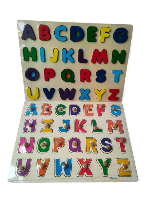 Educational Wooden English Alphabet Puzzle Board For Kids | Daraz.com.np