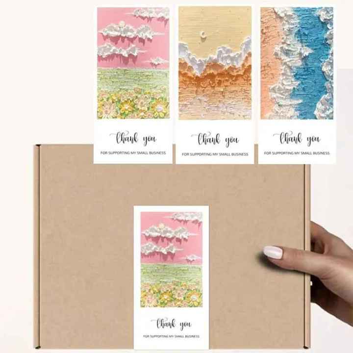 35pcs Artistic Thank You for Your Support Stickers for Business Gift ...