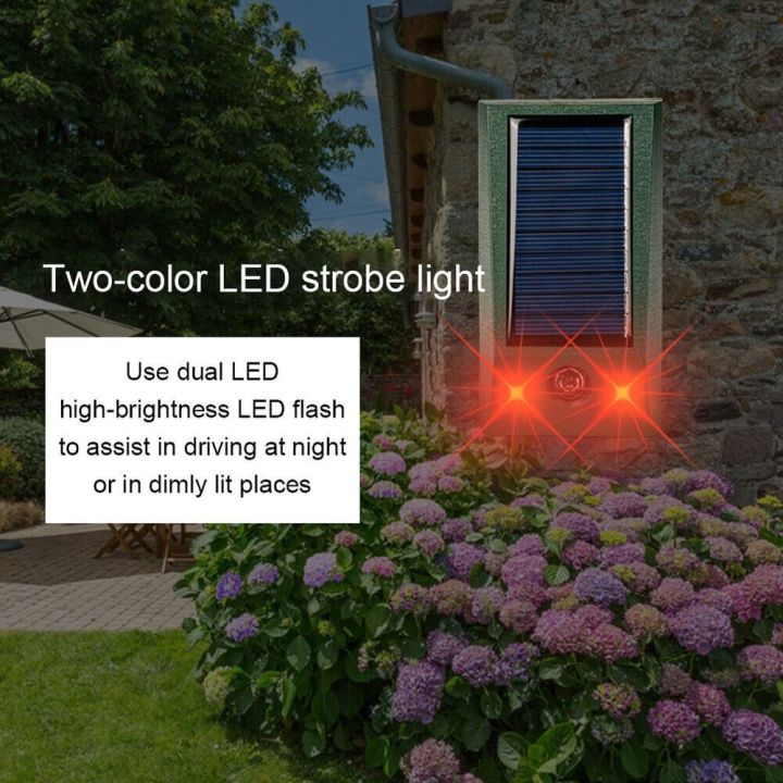 Outdoor Ultrasonic Flame Light Snake and Rat Animal Repellent Fox Pest ...