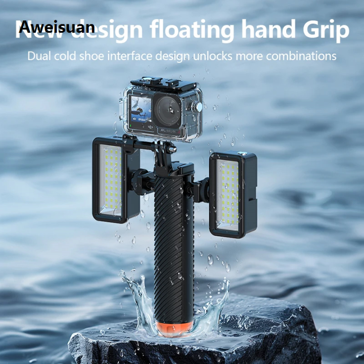 Aweisuan Floating buoyancy stick Hand Grip With Cold Shoe Mount For ...