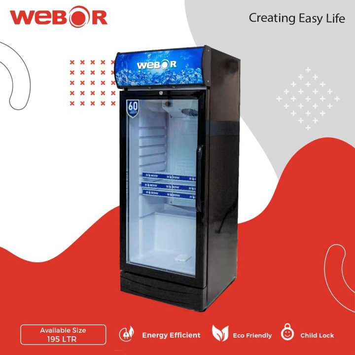 Webor LC-315Ltr Visicooler Showcase | Daraz.com.np
