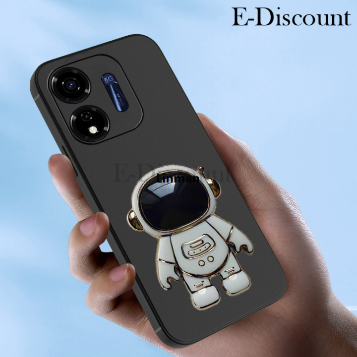 Linman New Phone Case For itel P55 5G Cover Astronaut BracketPortable ...