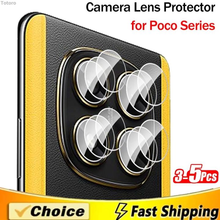 Totoro High Quality ro X6P4G X7P6 Pro 6 F6 M Rear Lens Tempered Glass for Poco Camera Protector ...
