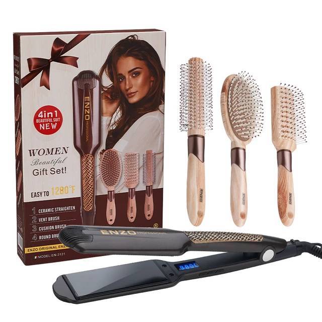 ENZO Professional Hair Straightener 4 in 1 Ceramic Hair Straightener ...