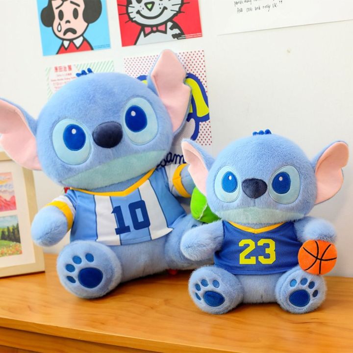 Stitch Stuffed Plushie Toys PP Cotton Basketball Stitch Doll Dress Up ...