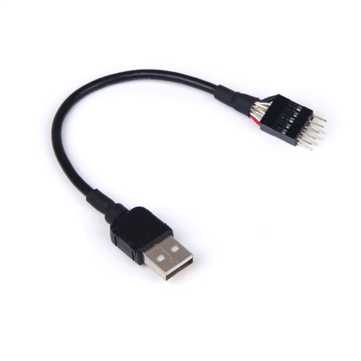 9pin Male to External USB A Male PC Mainboard Internal Data Extension ...
