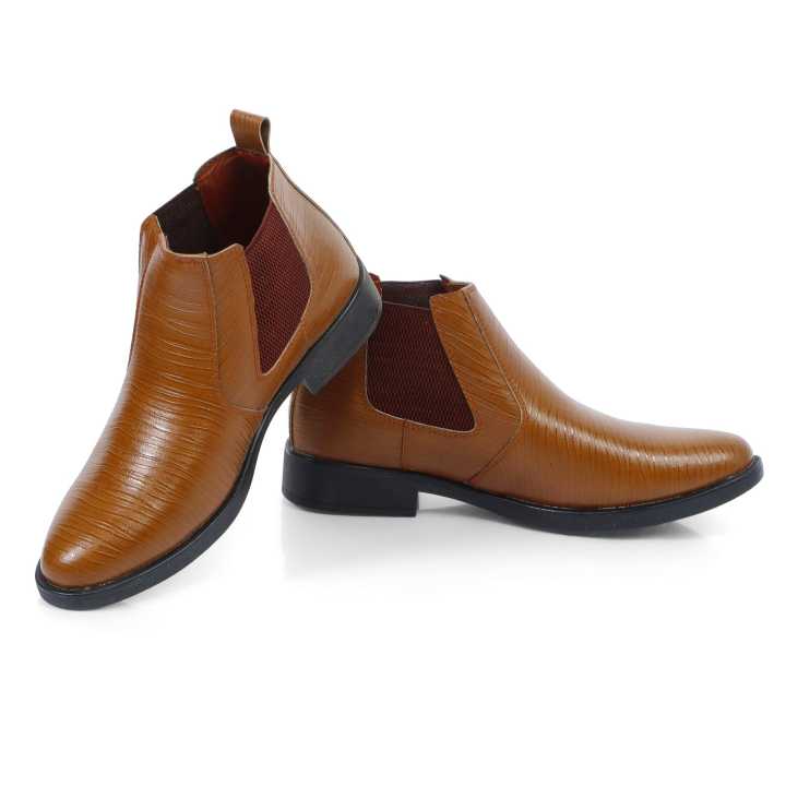 AtoZfootHouse Tan Color Ankle Boot Premium Quality Pure leather with ...