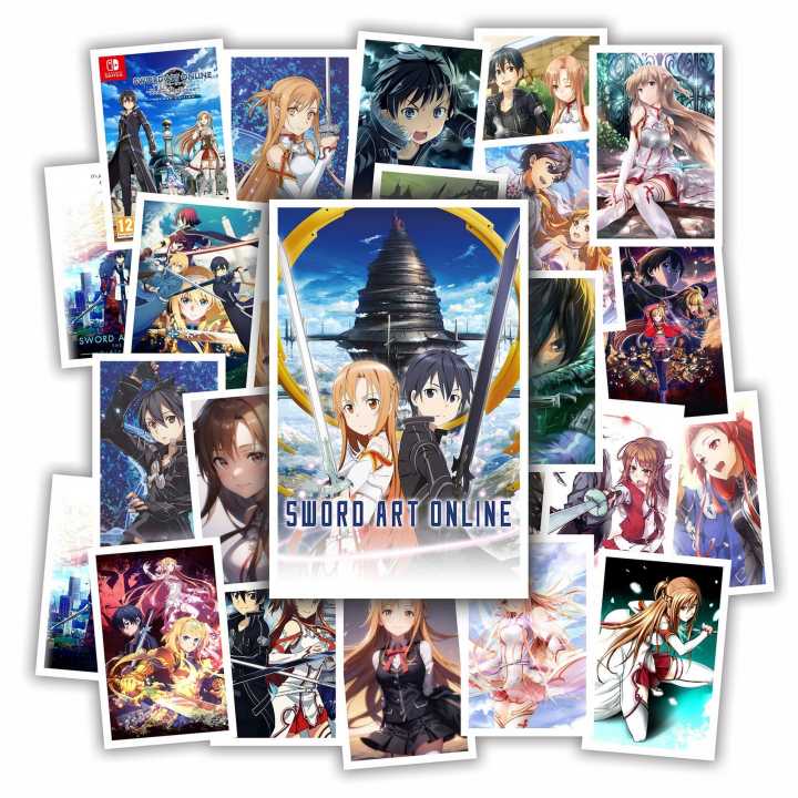 KYVOR Sword Art Online Anime Collectible Postcard Pack of 25pcs | Daraz ...