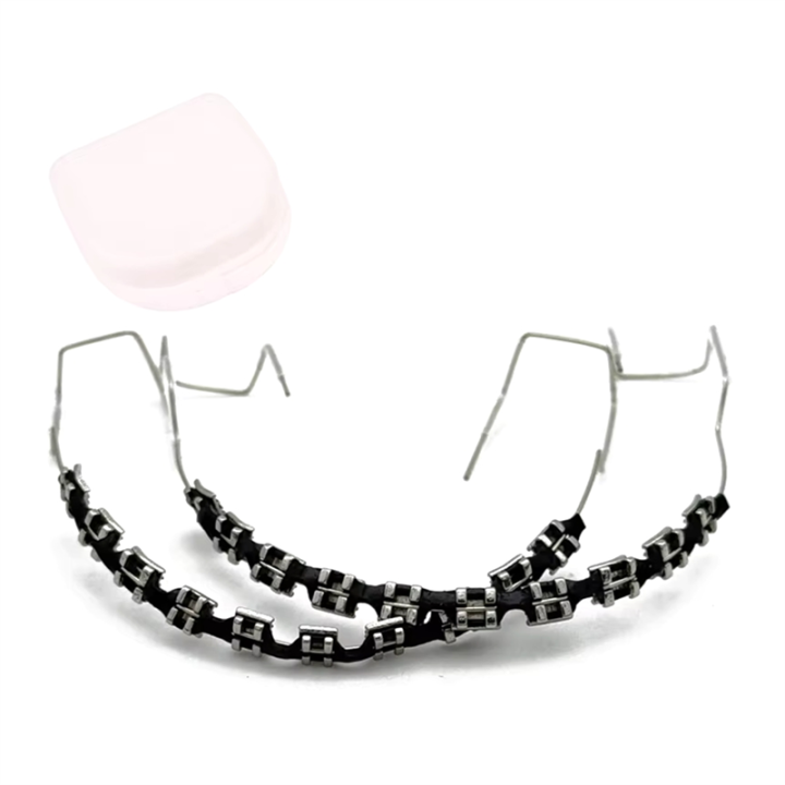 Fake Braces, Colorful Brackets, Temporary Metal Wires, Black | Daraz.com.np
