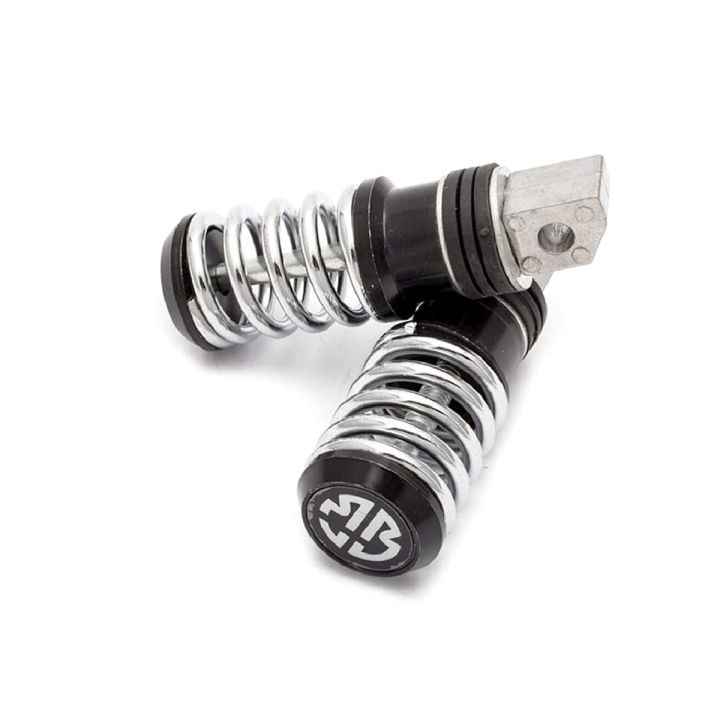 Universal Spring Coil Style Bike Foot Pegs Foot Rest Pad Set Of 2 ...