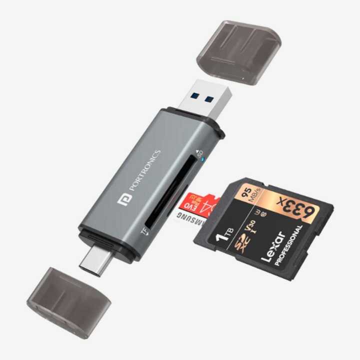 Portronics Mport 30 Type C & USB 3.0 Card Reader | Daraz.com.np