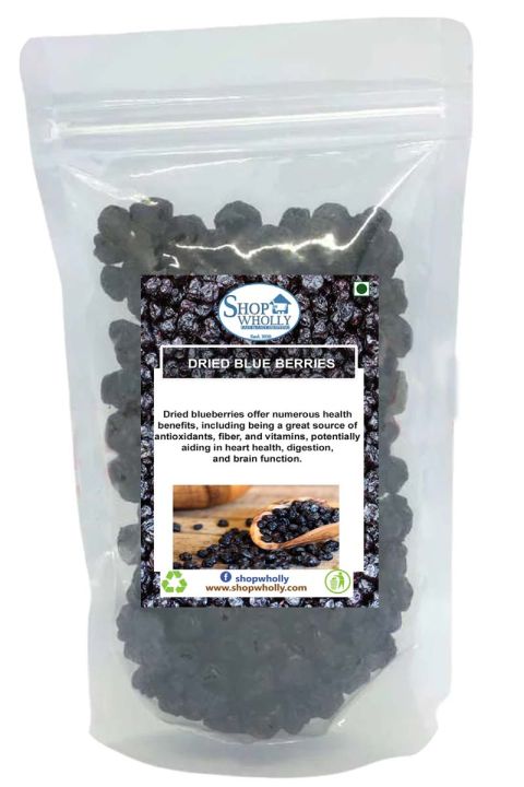 ShopWholly Premium Dried Blueberries – 100% Natural, Sweet & Nutritious ...