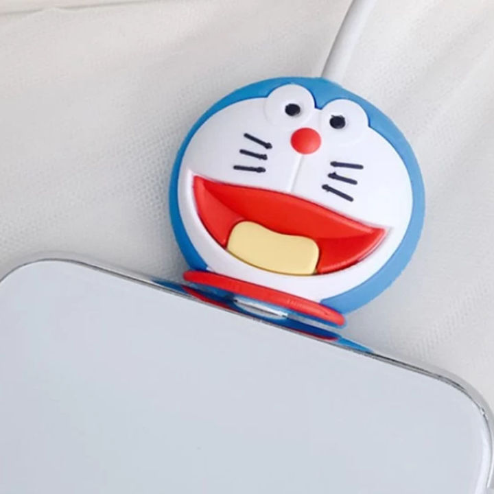 Doreamon Cartoon Cable Protector For Any Mobile Cable| Cable Protector ...