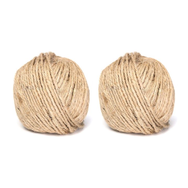 FORIDE 2X 3MM Thick Brown Rustic Twine Hessian String Cord Rope for ...