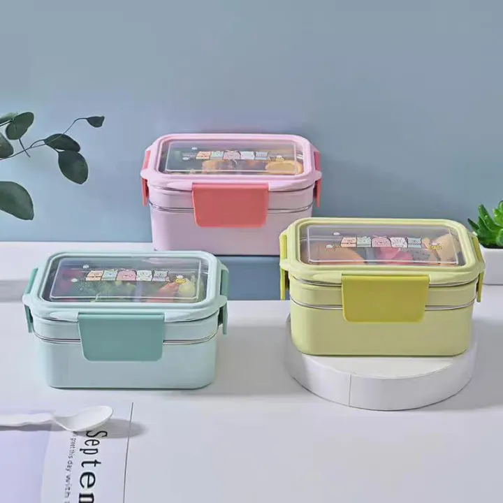 Cute Cartoon Character Lunch Box - Stainless Steel Bento Box for Kids ...