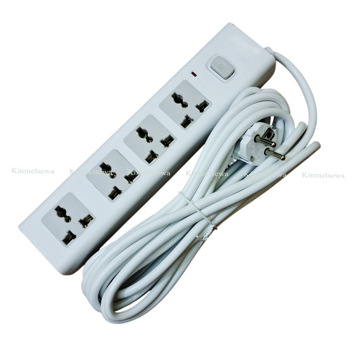 4 Port 10-Meter Power Extension Board with Centralized Master Switch ...