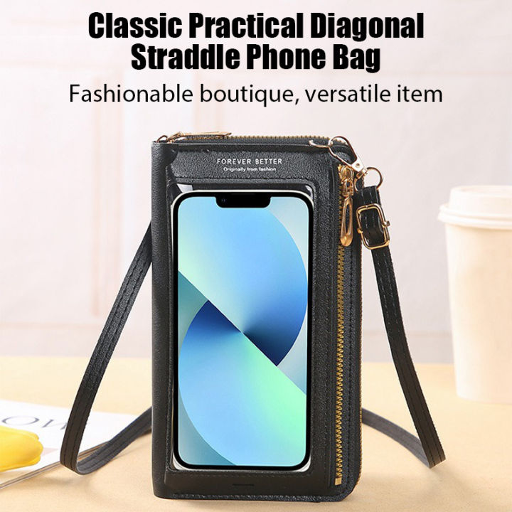 Touch Screen Phone Bag Crossbody Bags Multifunctional Shoulder Wallet ...