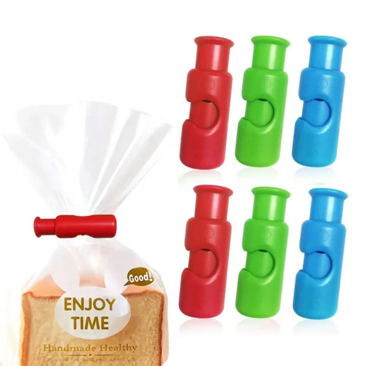 Simplicity Squeeze and Lock Bread Bag Closures Reusable Sturdy Bread ...