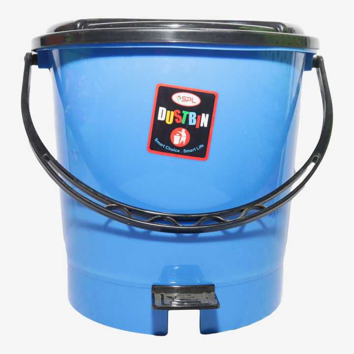 Blue Colour Plastic Mini Dustbin | Daraz.com.np