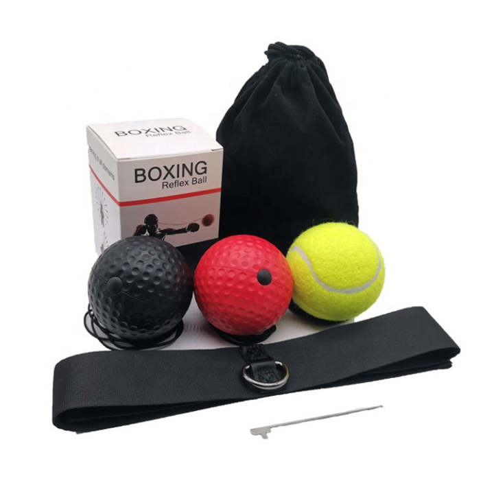 Boxing Reflex Ball With Head Band - Set Of 3 Pcs | Daraz.com.np