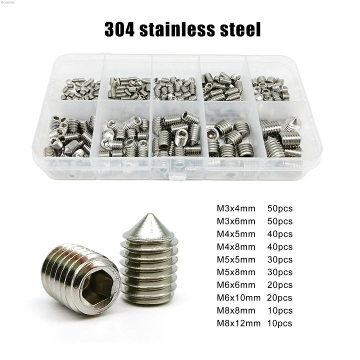Uonevic High Quality Stainless Steel Black Head Bolt Conical Screw ...