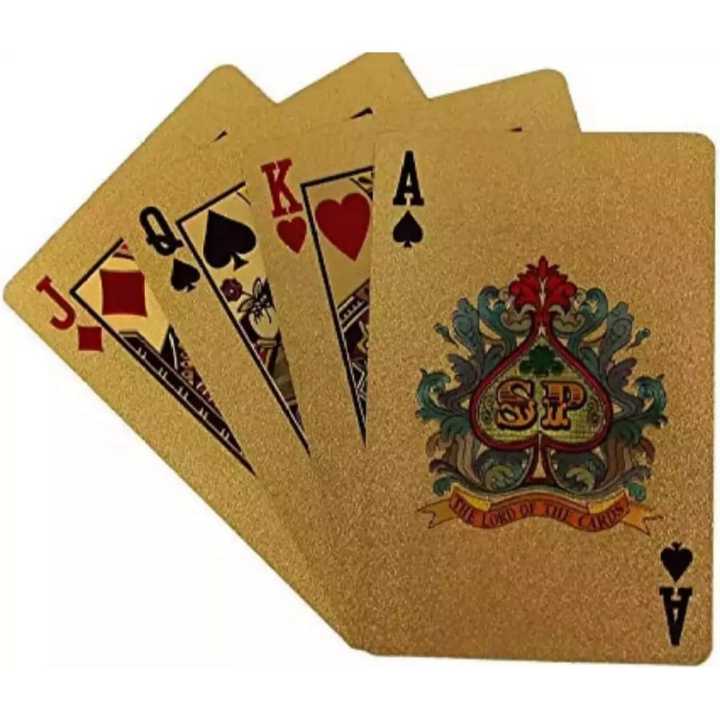 24K Gold Plastic Waterproof Playing Cards | Daraz.com.np