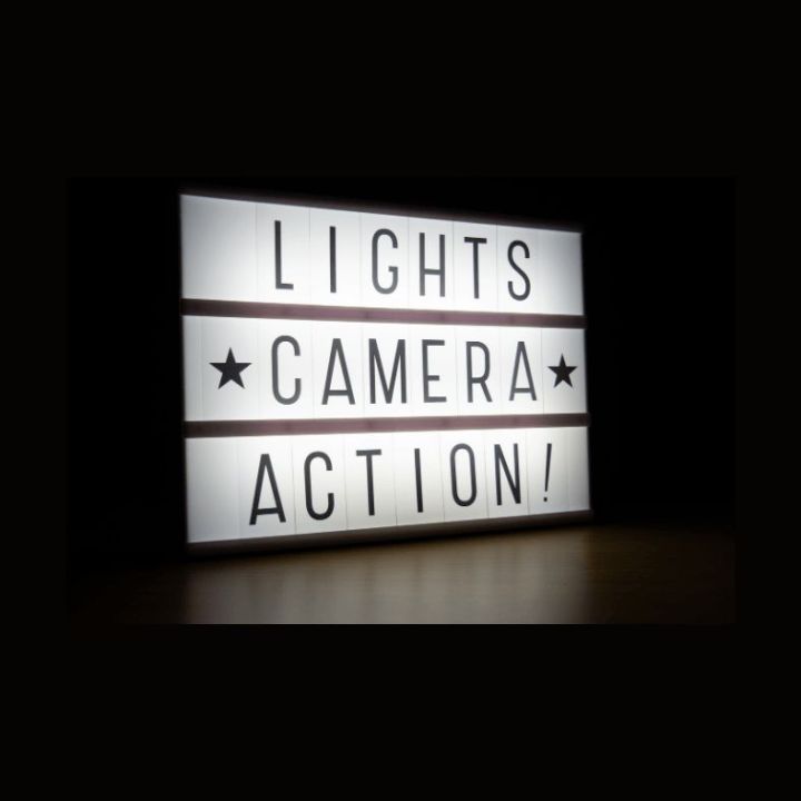 Cinematic Light Box With Letters - LED Light Box, Room Decor Sign ...