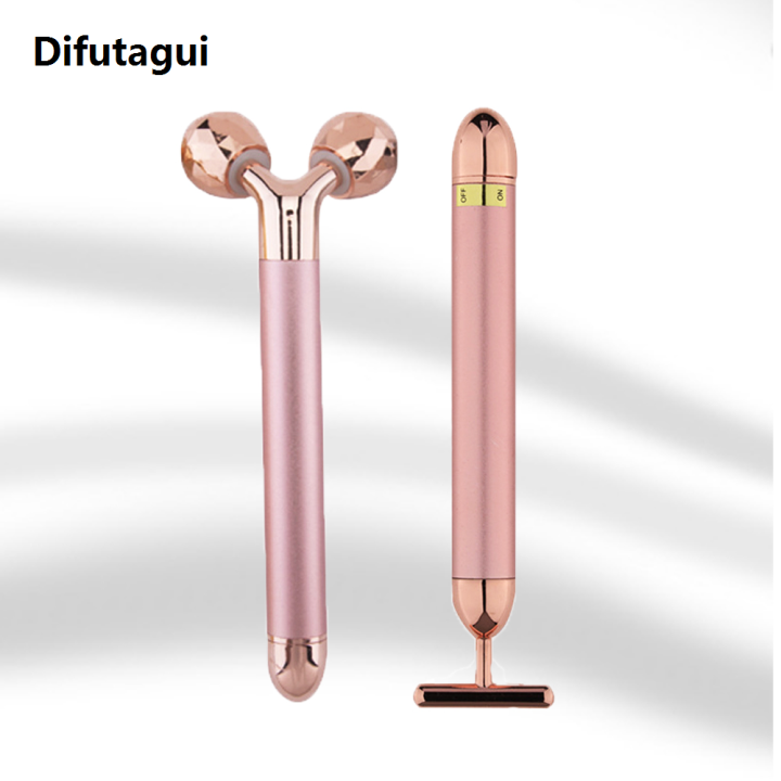 Difutagui 2025 New 24k Golden Pulse Facial Face Massager 3D Roller ...