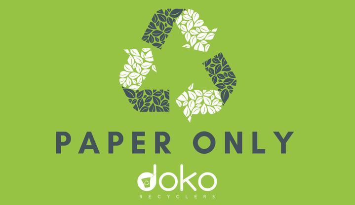 Paper Only Label For Recycling Bins | Daraz.com.np
